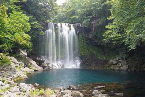 Cheonjeyeon Falls 3 Waterfalls With Blue Ponds In Jungwon