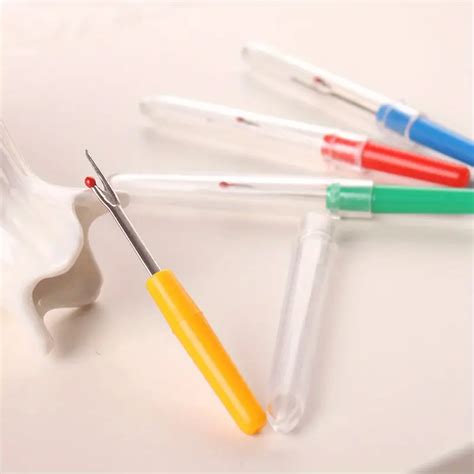 2pcs Stitch Unpicker Sewing Tool Sewing Seam Thread Plastic Handle
