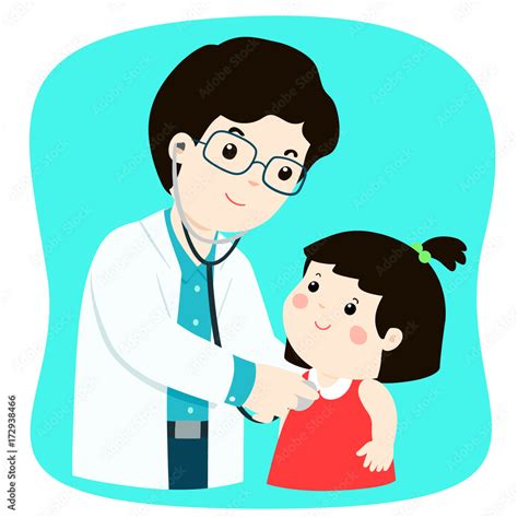 Cartoon Girl Pediatrician