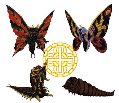 Mothra × Battra Godzilla Wallpaper Kaiju Monsters Godzilla
