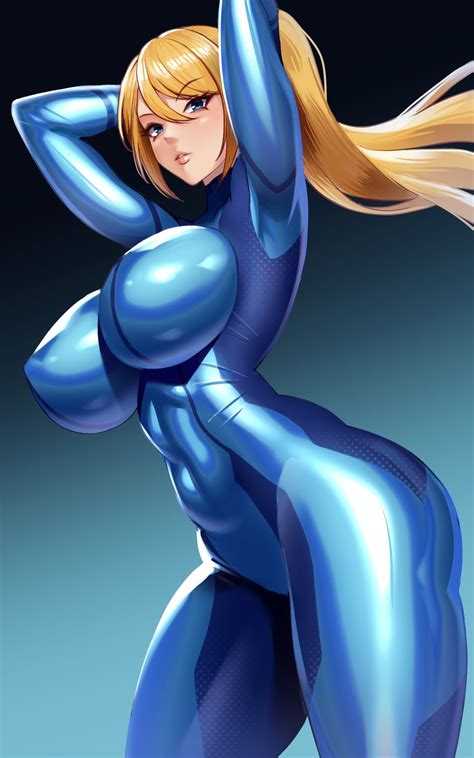 Volyz Samus Aran Metroid Metroid Classic Nintendo Highres 1girl Arms Behind Head