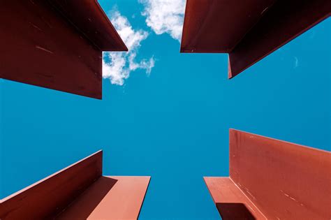 Free Picture Steel Iron Object Blue Sky Metal Modern Urban