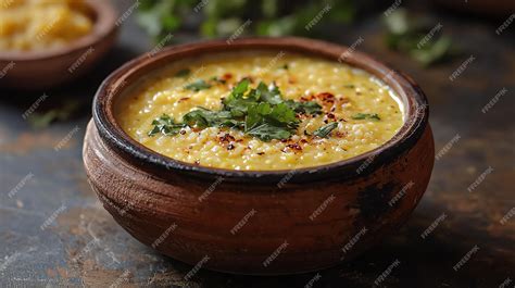Traditional Rajasthani Bajra Khichdi With Ghee Premium Ai Generated Image