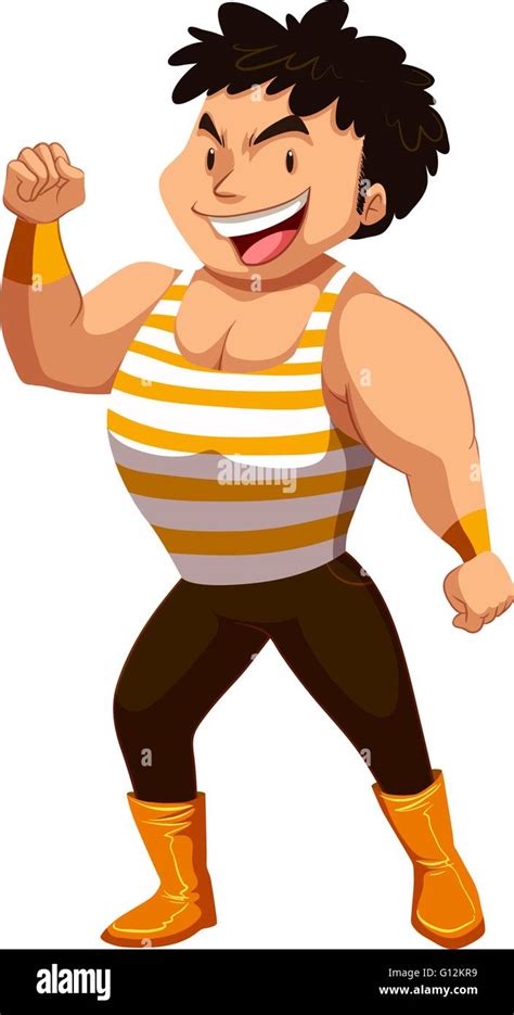 Strong Person Cartoon