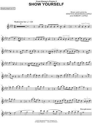 Show Yourself Sheet Music 43 Arrangements Available Instantly