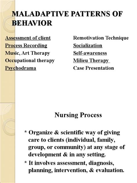Maladaptive Patterns Orientation Pdf Communication Psychotherapy