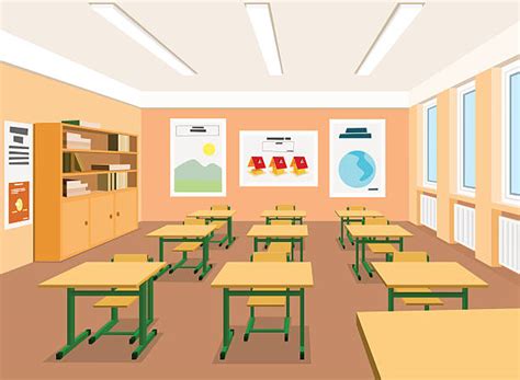 44300 Empty Classroom Stock Illustrations Royalty Free Vector