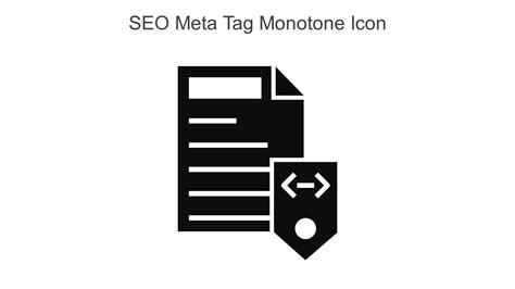 Seo Meta Tag Monotone Icon In Powerpoint Pptx Png And Editable Eps
