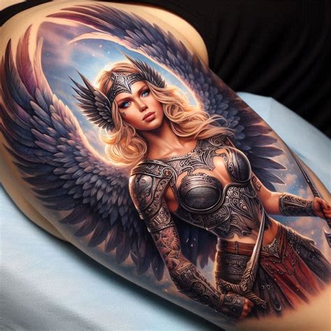 Valkyrie Tattoos Embracing Strength Honor And The Spirit Of The War