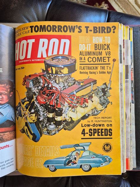 Lot 12 Original Hot Rod Magazine 1962 Entire Year In Binder Very Clean