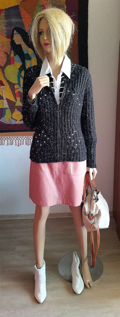 Black Sweater Zippermetal Components Gem