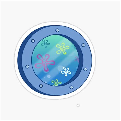 Spongebob Window Sticker For Sale By Gaiamarchion Redbubble