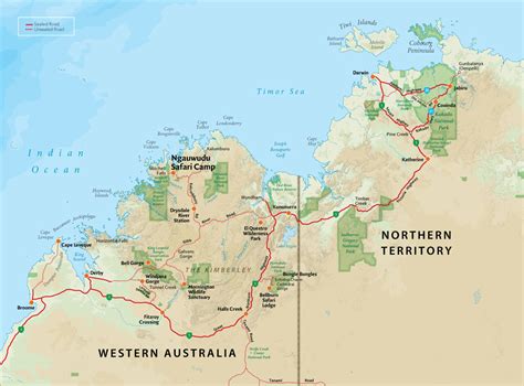 Kimberly Plateau Australia Map