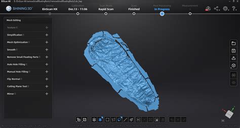 Exscan Post Processing Tools Einscan Support
