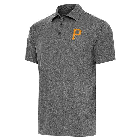 Antigua Heather Pittsburgh Pirates Par Polo Academy