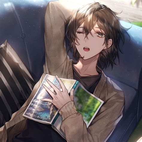 Brown Hair Anime Boy Girl With Brown Hair Hot Anime Guys Cute Anime