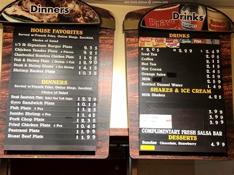 Menu At Bravo Burgers Restaurant Chino Hills