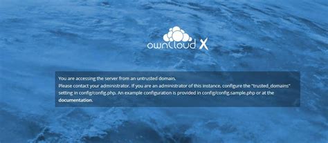 untrusted domain after update server owncloud central
