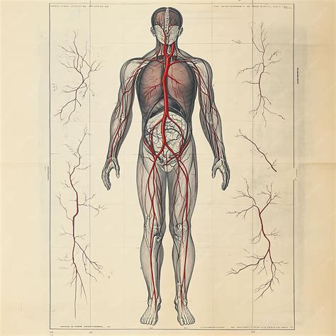 Detailed Diagram Of Systemic Circulation Premium Ai Generated Image
