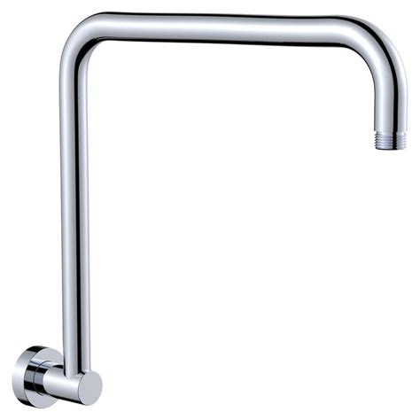Round Fixed Gooseneck Shower Arm Floor Wa And Bathroom Renovation