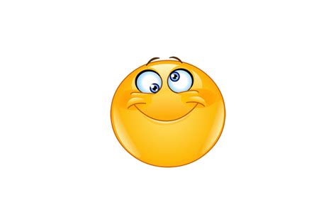 Download Smirking Yellow Emoji Face Wallpaper