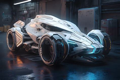 Prototype Vehicle Of The Future Neural Network Ai Generated Stock