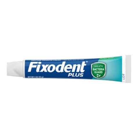 Fixodent Plus Breath Bacteria Guard Denture Adhesive Cream
