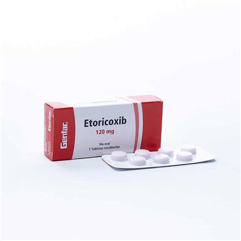 Etoricoxib 120 Mg 7 Tabletas Recubiertas