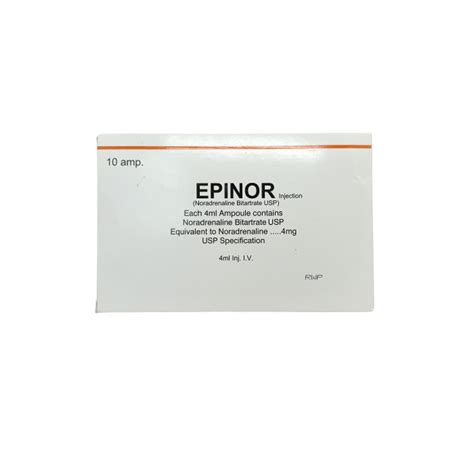 Buy Epinor 4ml Inj Online At Best Price In Pakistan Dwatson Chemist