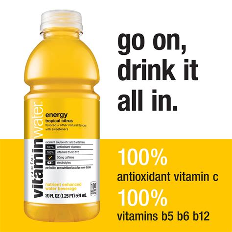Vitamin Water Energy Label