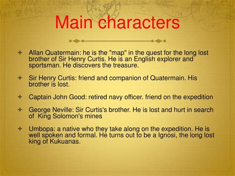Ppt King Solomons Mines Powerpoint Presentation Free Download Id