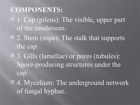 Applied Mushroom Biology Definitioncharacteristics Mushroom