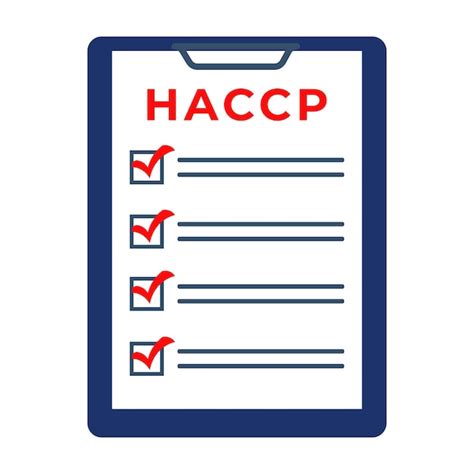 Analyse Des Risques Et Icône De Point De Contrôle Critique Avec Coches Vecteur Premium