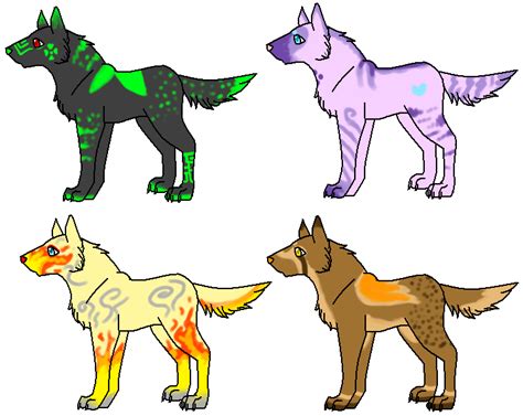 Wolf Adoptables By Dasminty On Deviantart