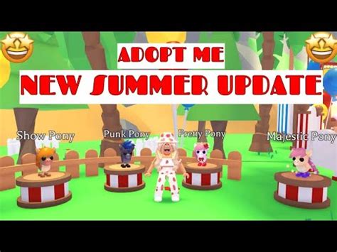 Playing The New Adopt Me Summer Update Giveaway 🐎 Youtube
