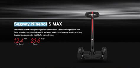 Segway Ninebot S Smart Self Balancing Electric Scooter Review Tech D