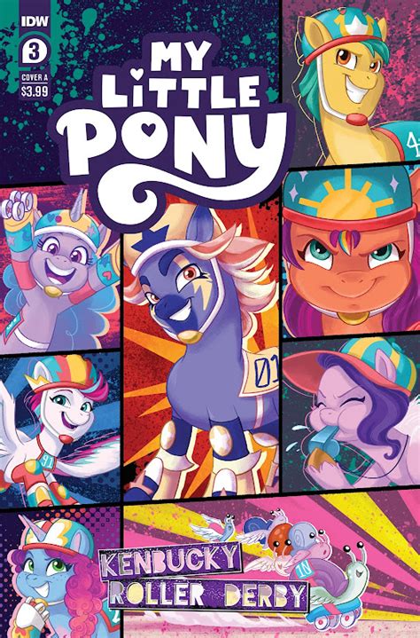 Mlp Kenbucky Roller Derby Issue And 3 Comic Covers Mlp Merch