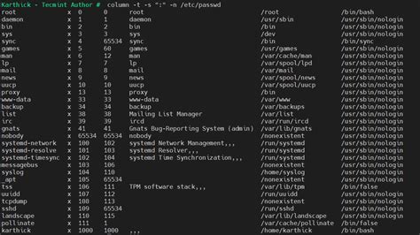 Different Ways To Use Column Command In Linux
