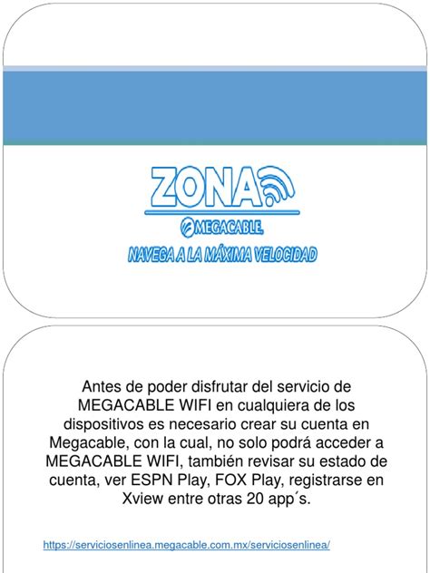 Cómo Registrarse En Megacable Wifi Pdf Negocios Informática
