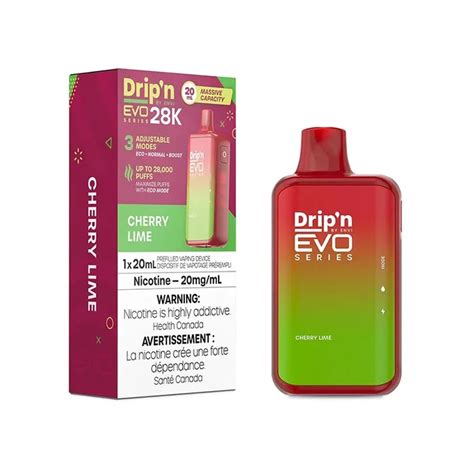 Dripn By Envi Evo Series 28k Disposable Cherry Lime On Vapor