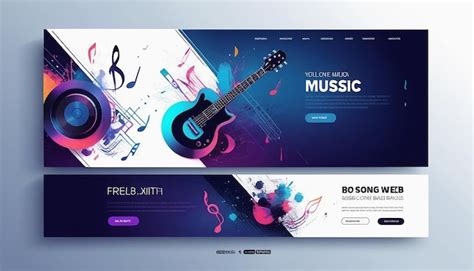 Music Banner Design Premium Ai Generated Image