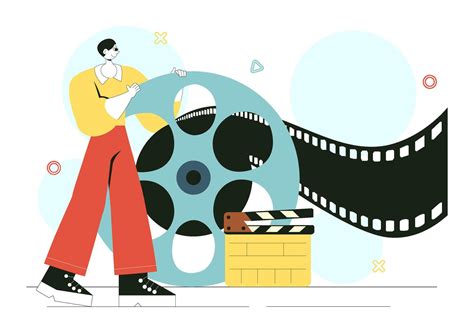 Illustration Of A Film Festival Showcasing Cinematography Studio