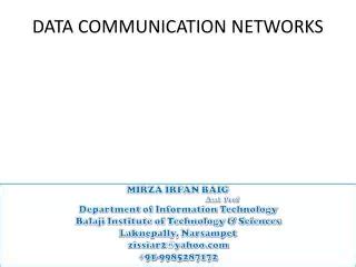 PPT Data Communication Networks PowerPoint Presentation Free Download ID 3288597