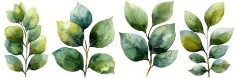 Elegant Botanical Elements For Luxury Designs Generative Ai Stock Illustration Illustration Of