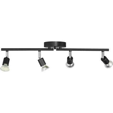 Pro Track Mini S Wave 6 Head Led Ceiling Track Light Fixture Kit Spot