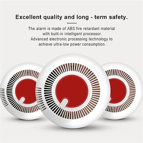 Smoke Detector Smoke Alarm Fire Detection Battery Vicedeal