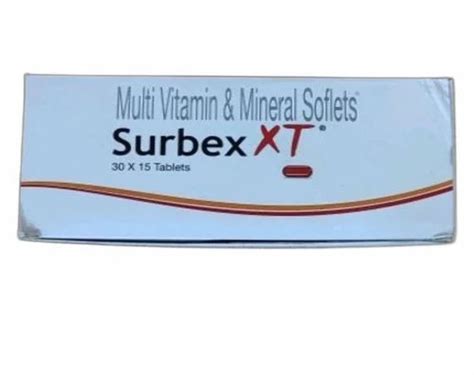 Surbex Xt Tablet Packaging Type Box Packaging Size 30 X 15 Tablets
