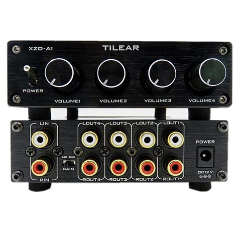 Buy Hifi Lossless 1 Input 4 Output Rca Hub Audio Distributor Signal
