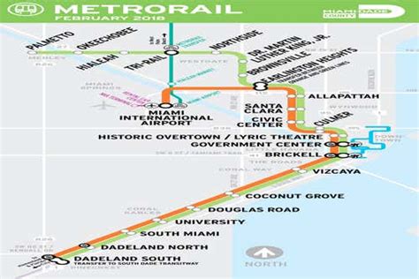Metrorail Lignes Horaires Et Tarifs Du Train De Miami