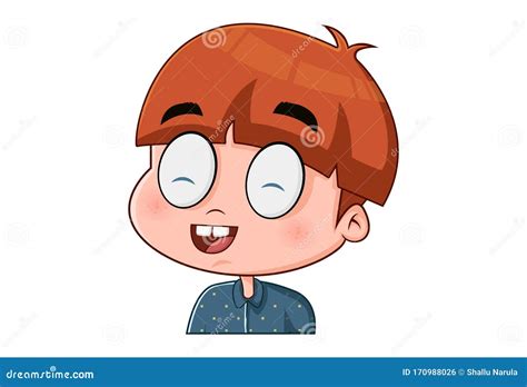 Vector Tekenfilm Illustratie Jongen Vector Illustratie Illustration